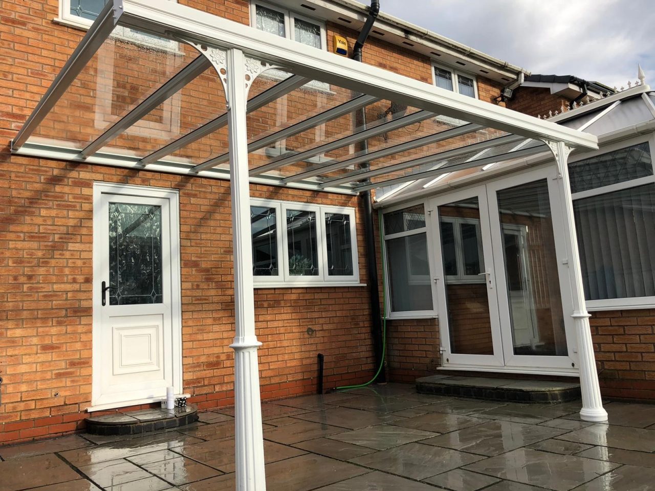 Order 2.0m to 10m Wide 6mm Glass Roof Patio Cover & Verandas